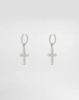 Dolce & Gabbana Creole Earrings With Cross Bijoux Metal