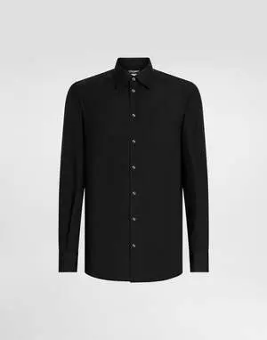 Dolce & Gabbana Supima Cotton Martini Shirt Shirts Cotton - Black