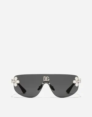 Dolce & Gabbana Dg Crystals Sunglasses New Arrivals Acetate - Silver