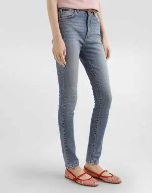 Dolce & Gabbana 5-pocket Stretch Denim Trousers Denim And Jeans Multi-colored