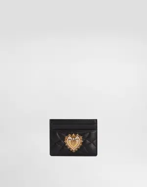 Dolce & Gabbana Devotion Credit Card Holder Wallets And Small Leather Goods Leather - Black