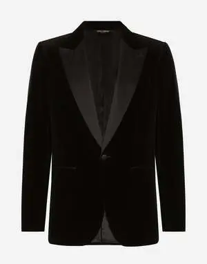 Dolce & Gabbana Velvet Tuxedo Jacket - Black