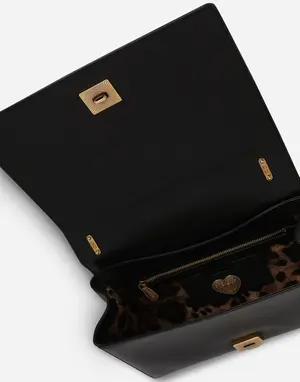 Dolce & Gabbana Large Devotion Bag In Quilted Nappa Leather Shoulder And Crossbody Bags Leather - Black