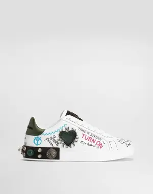 Dolce & Gabbana Portofino Calfskin Sneakers Sneakers - Multicolor