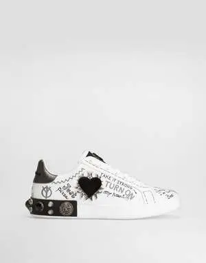 Dolce & Gabbana Portofino Calfskin Sneakers Sneakers - Multicolor