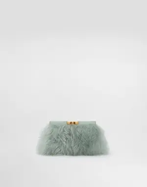 Dolce & Gabbana Marlene Shoulder Bag In Shearling And Calfskin Collection - Multicolor