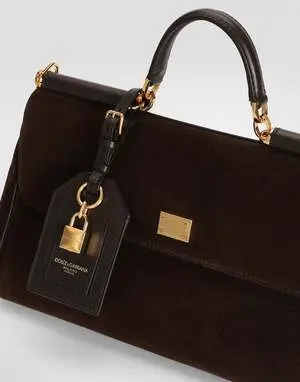 Dolce & Gabbana Medium My Sicily Handbag In Split And Smooth Calfskin