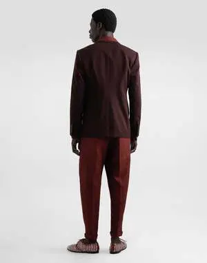 Dolce & Gabbana Single-breasted Woolen Jacket Suits And Blazers Multi-colored