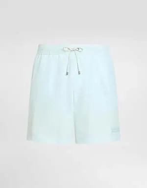 Dolce & Gabbana Canvas Swim Boxer Shorts - Multicolor