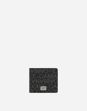Dolce & Gabbana Coated Jacquard Bifold Wallet Wallets And Small Leather Goods Multi-colored Fabric - Multicolor