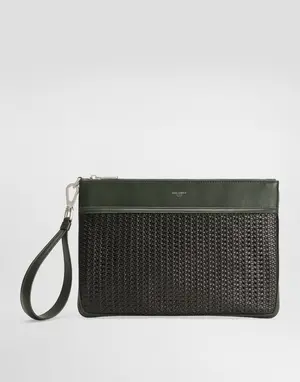 Dolce & Gabbana Plongé Woven Calfskin Necessaire Briefcase And Clutches - Multicolor