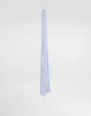 Dolce & Gabbana Silk Twill Neck Tie - Azure