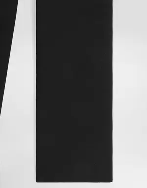 Dolce & Gabbana Wool Gabardine Scarf Scarves And Silks Wool - Black