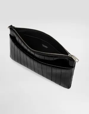 Dolce & Gabbana Eel Skin Necessaire Briefcase And Clutches