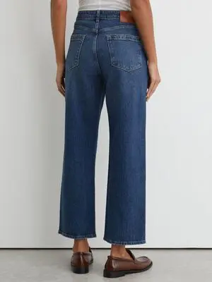 REISS Petite Mid-rise Straight-leg Jeans - Blue