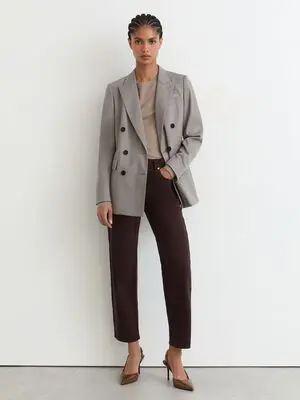 REISS Mid-rise Straight-leg Jeans - Grape