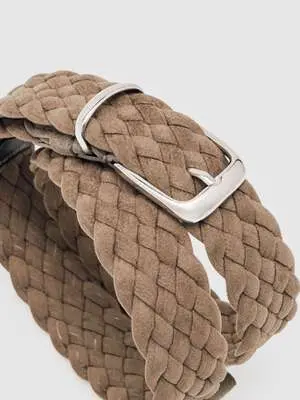 REISS Suede Woven Belt