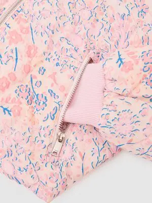 REISS 3-9 Yrs Quilted Floral Bomber Jacket