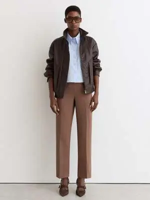 REISS Suede Buckle-strap Court Shoes