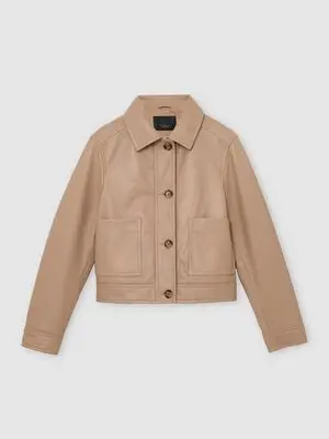 REISS Leather Trucker Jacket
