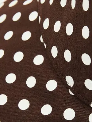 REISS Cotton Polka-dot Bucket Hat