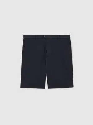 REISS Modern Fit Cotton Blend Chino Shorts - Navy