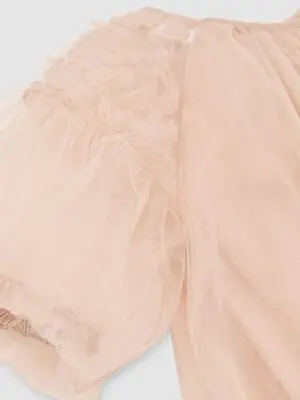REISS 9-13 Yrs Tulle Ruffle-detail Dress