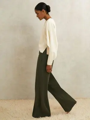 REISS Atelier Crepe Turn-lock Top