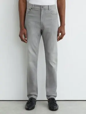 REISS Washed-denim Slim-fit Jeans - Light Washed Grey