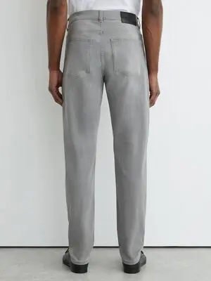 REISS Washed-denim Slim-fit Jeans - Light Washed Grey