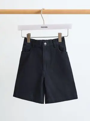 REISS 3-9 Yrs Cotton Twill Bermuda Shorts - Blue