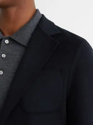 REISS Wool-blend Single-breasted Blazer Tailored-fit - Navy