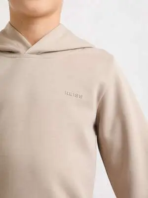 REISS 3-9 Yrs Premium Interlock-jersey Logo Hoodie