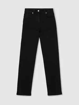 REISS Petite Slim-leg Mid-rise Jeans - Black