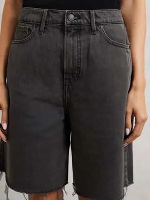 Good American American Denim Barrel Shorts