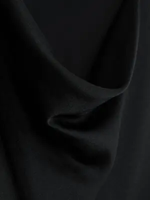 REISS Silk Cowl-neck Sleeveless Top - Black