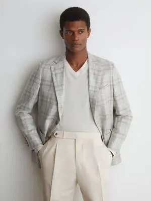 ATELIER Cotton-blend Classic-fit Trousers