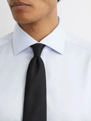 REISS Bishopsgate Fit Cotton-blend Stretch Shirt - Soft Blue