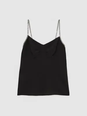 REISS Chain-strap Cami Top