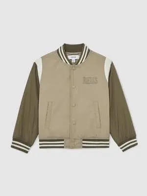 REISS 3-9 Yrs Colour-block Bomber Jacket