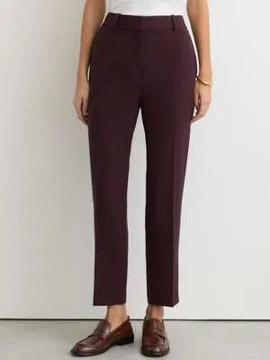 REISS Slim-fit Suit Trousers - Berry
