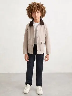 REISS 9-13 Yrs Corduroy-collar Chore Jacket