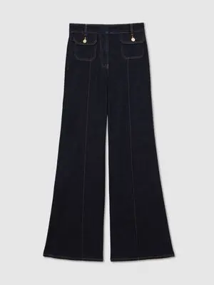 REISS Flared Pocket-detail Jeans