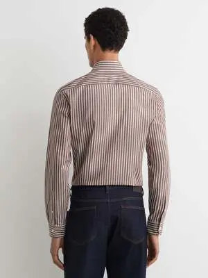 REISS Cotton Stripe Button-down Shirt Regular-fit