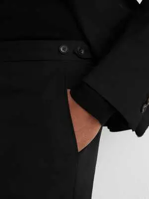 REISS Tailored Fit Wool-blend Suit Trousers - Black