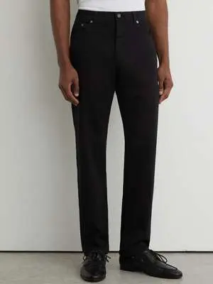 REISS Straight-leg Jeans - Solid Black