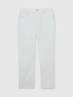 REISS Bishopsgate Straight-leg Jeans - White
