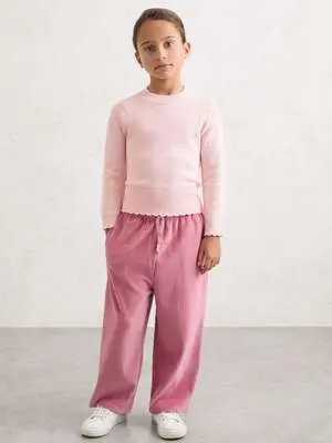 REISS 9-13 Yrs Cotton Scallop-trim Jumper