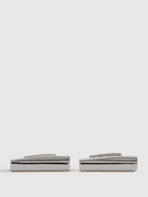 REISS Bar Cufflinks - Silver