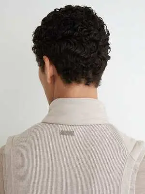 REISS Funnel-neck Quilted Gilet